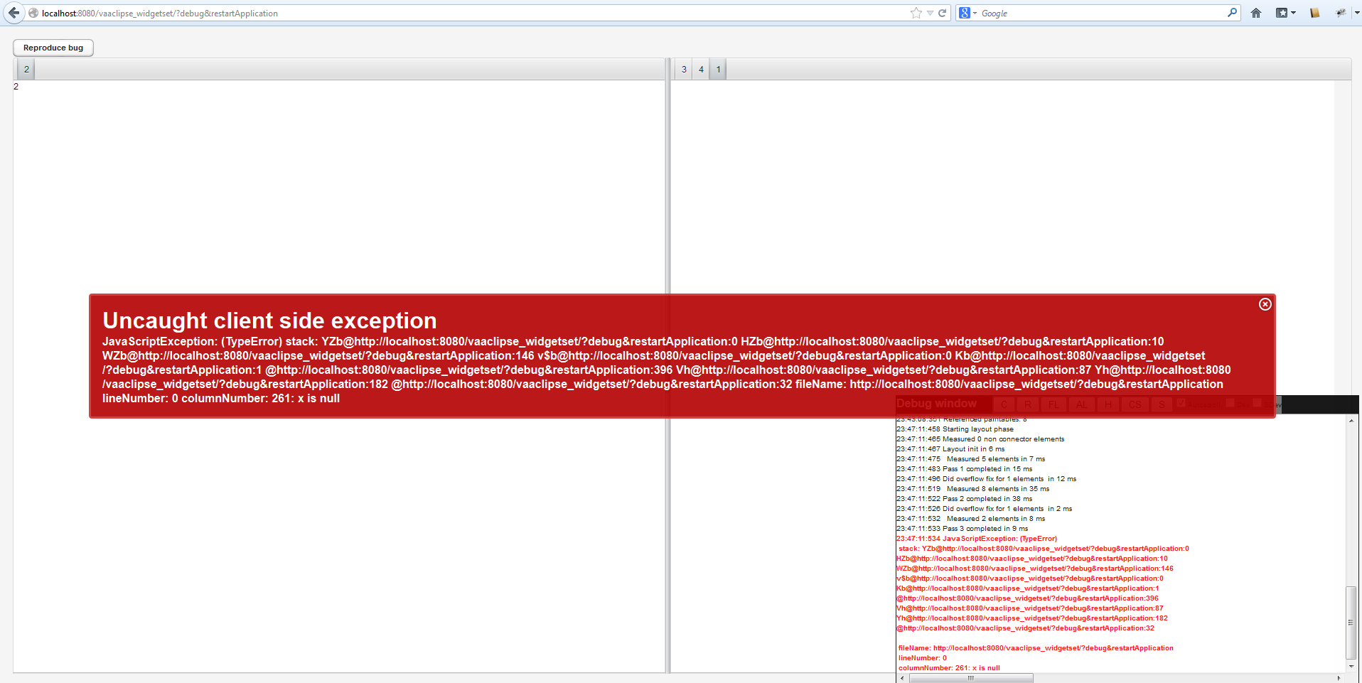 Removing component from one tabsheet and adding it to another with selecting causes the client ...