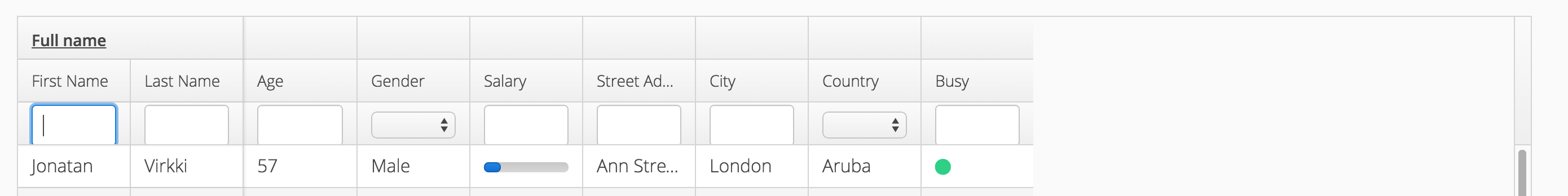 Column widths are incorrectly recalculated after filtering out all items · Issue #6324 · vaadin ...