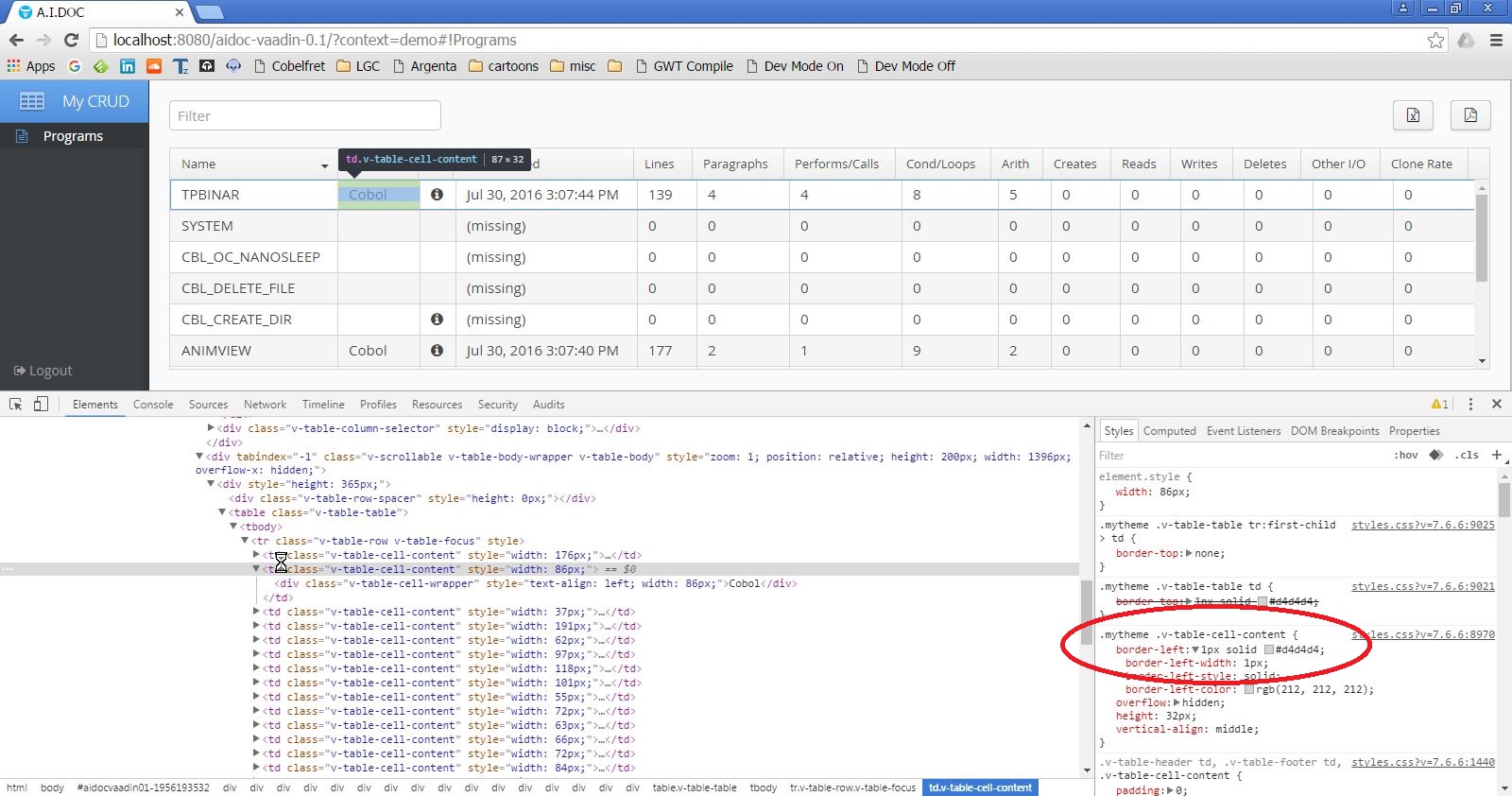 Table header/column alignment not correct on zoom level != 100% · Issue #7571 · vaadin/framework ...